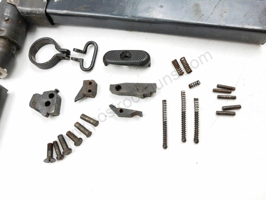 Beretta model 38/44 9mm decommissioned submachine gun parts kit w/ one ...