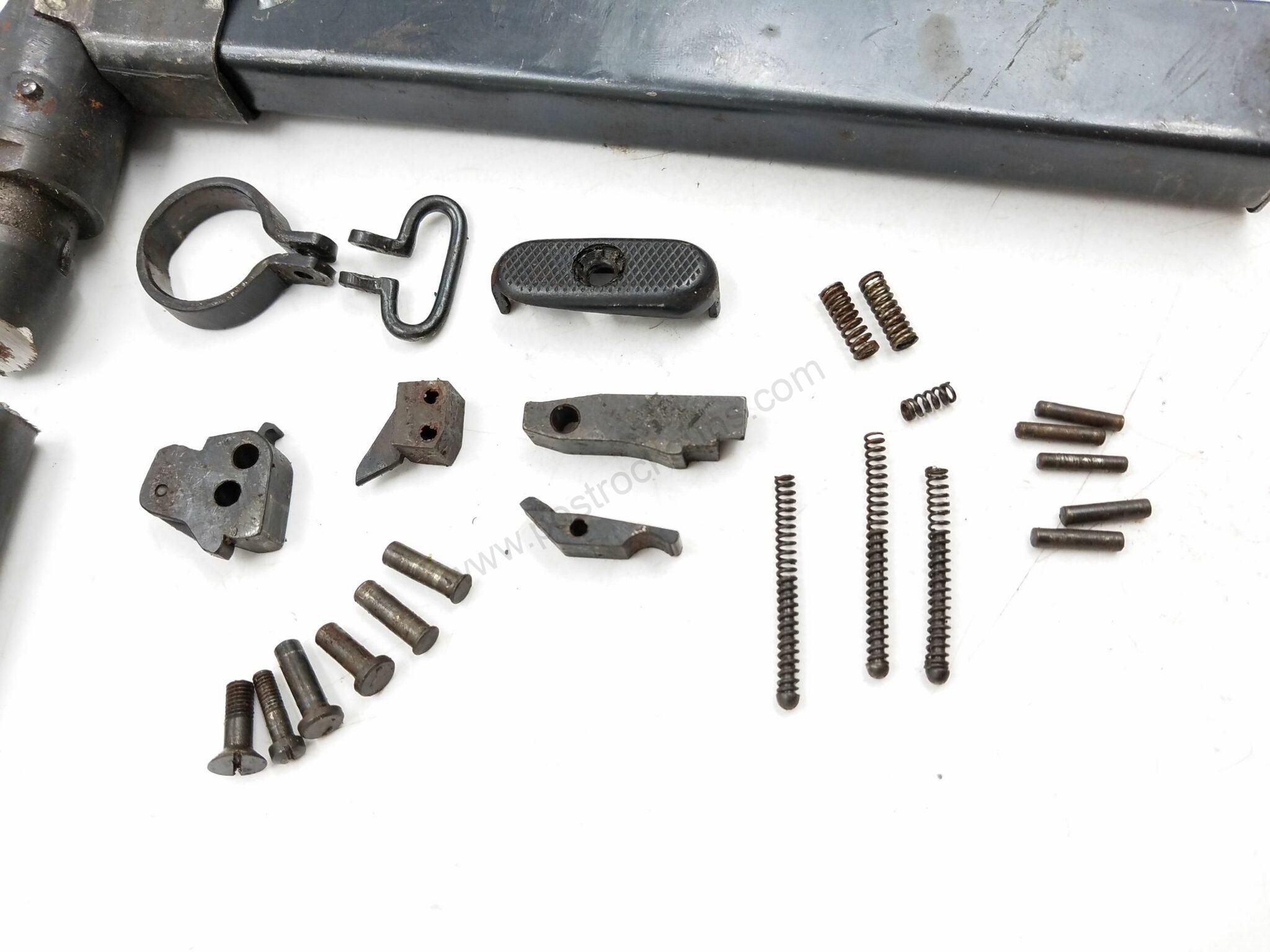 Beretta model 38/44 9mm decommissioned submachine gun parts kit w/ one ...